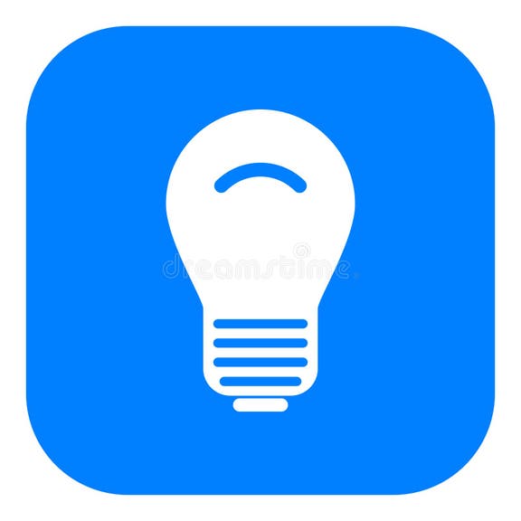 Light bulb and app icon stock vector. Illustration of electricity ...