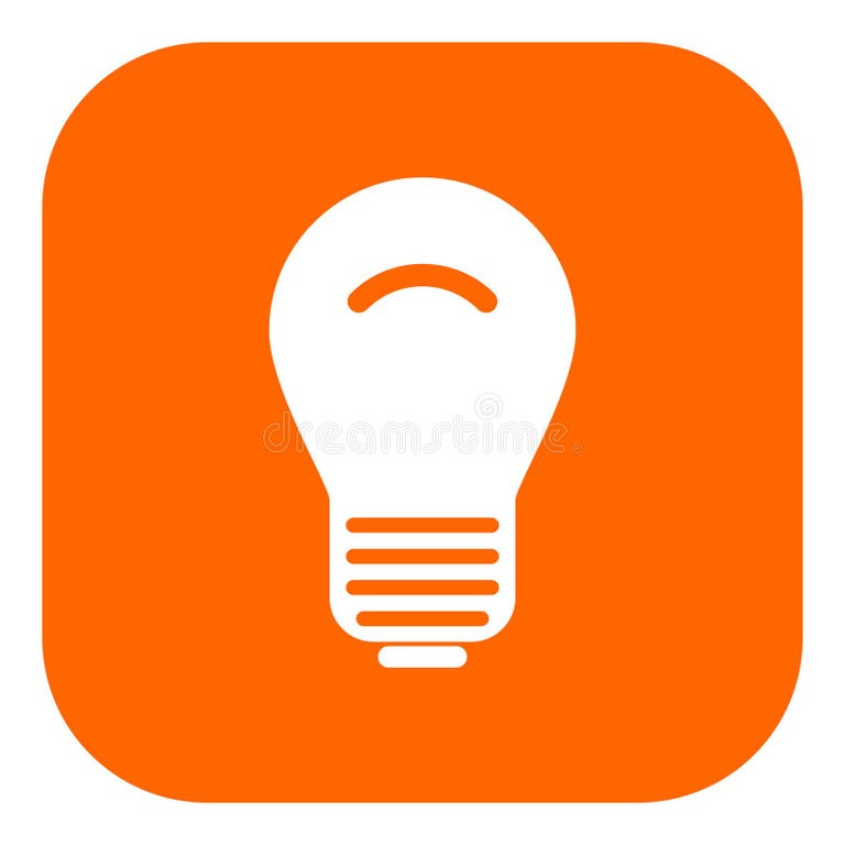 Light bulb and app icon stock vector. Illustration of symbol - 241847239