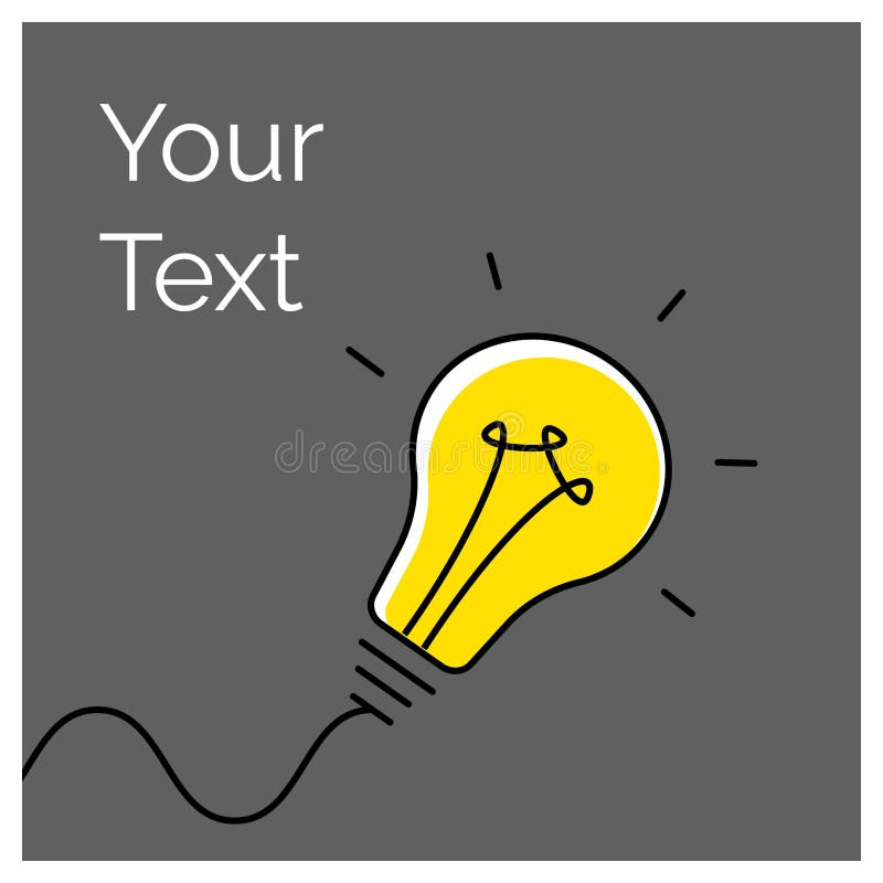 Light Bulb As a Symbol of an Idea, Solution, Result, Creative Thinking ...