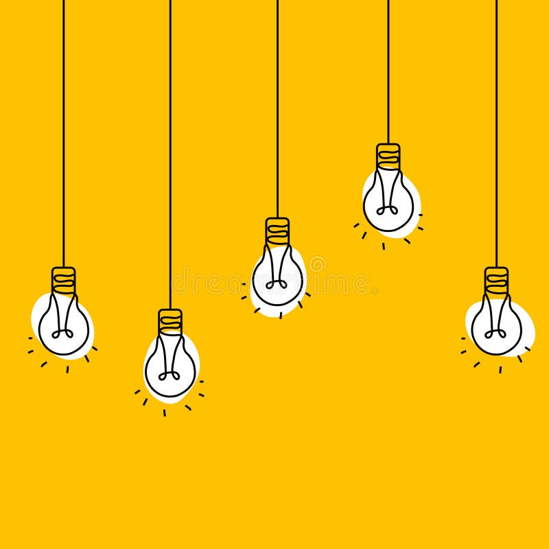 Light Bulb Background Vector Illustration Stock Vector - Illustration ...