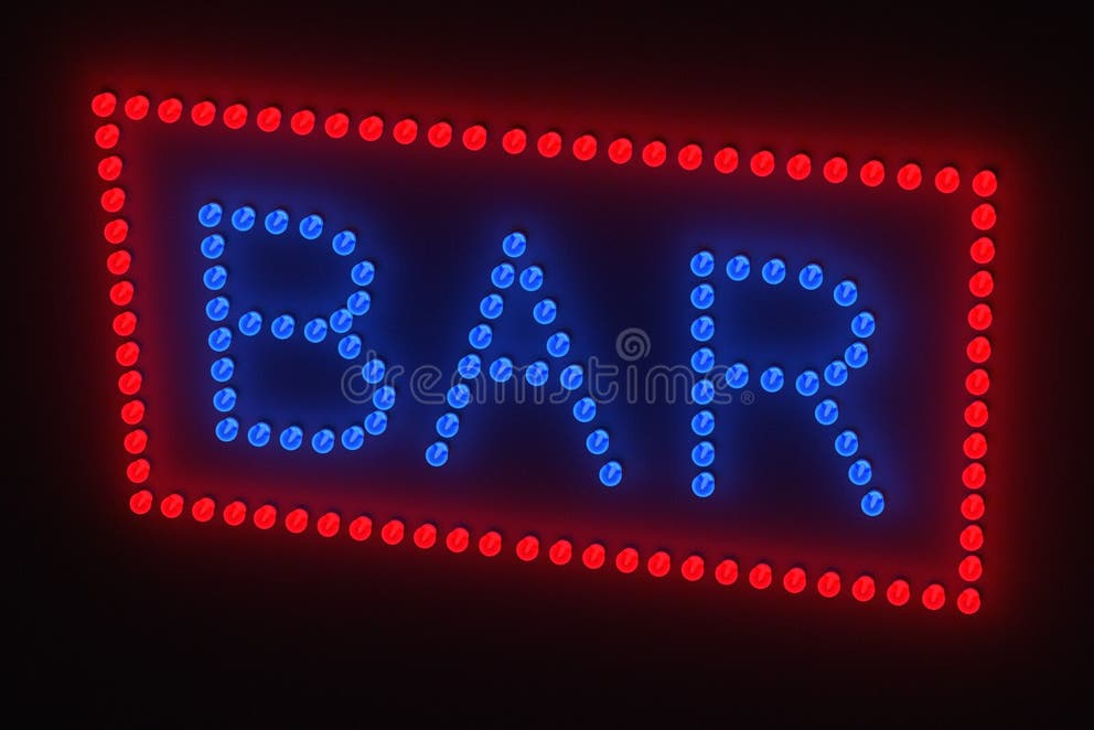 Light bulb bar sign stock illustration. Illustration of dollar - 55599602
