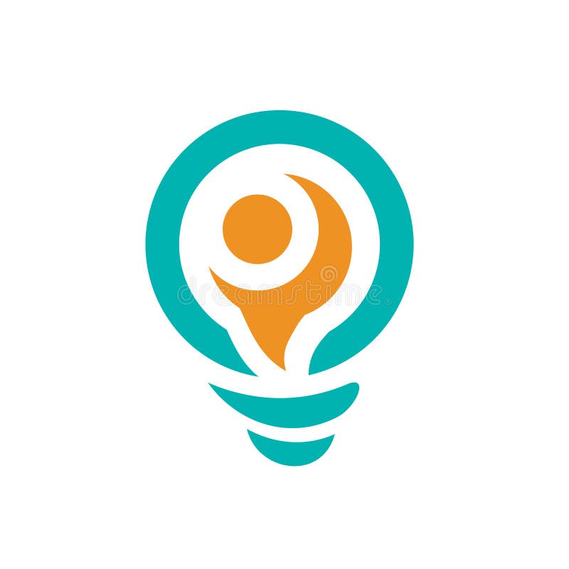 Light Bulb, Big Think Logo Vector. Stock Vector - Illustration of ...