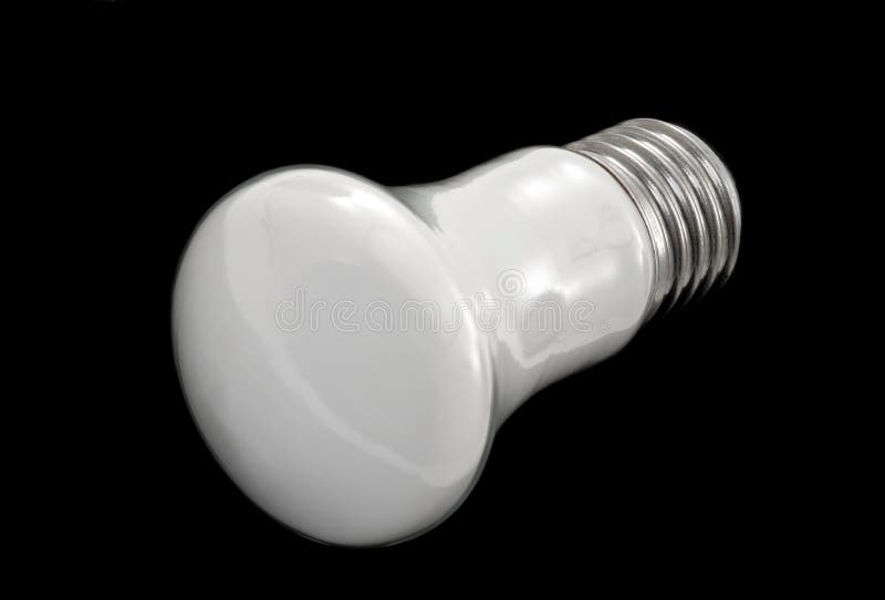 Light Bulb on Black Background Stock Image - Image of lightbulb ...