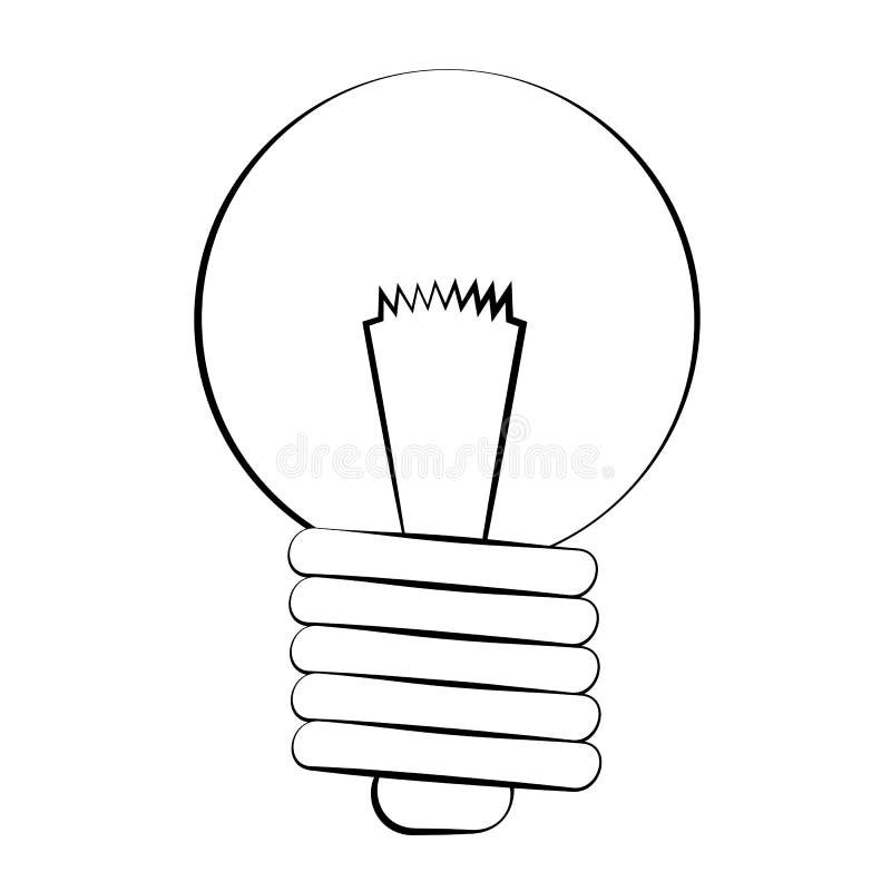Light bulb stock vector. Illustration of lightbulb, abstract - 51725540