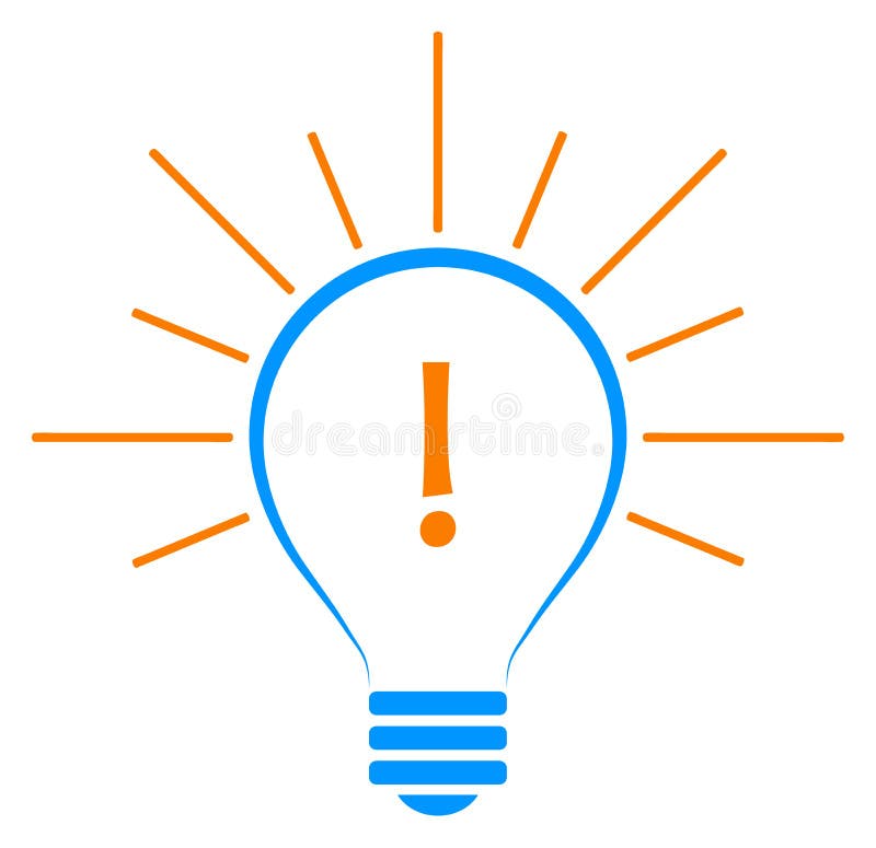 Light Bulb Bright Idea Solution Concept Stock Vector - Illustration of ...