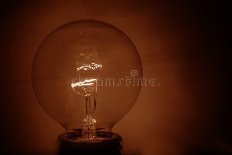 Light Bulb stock image. Image of brown, shine, idea, electricity - 42961741
