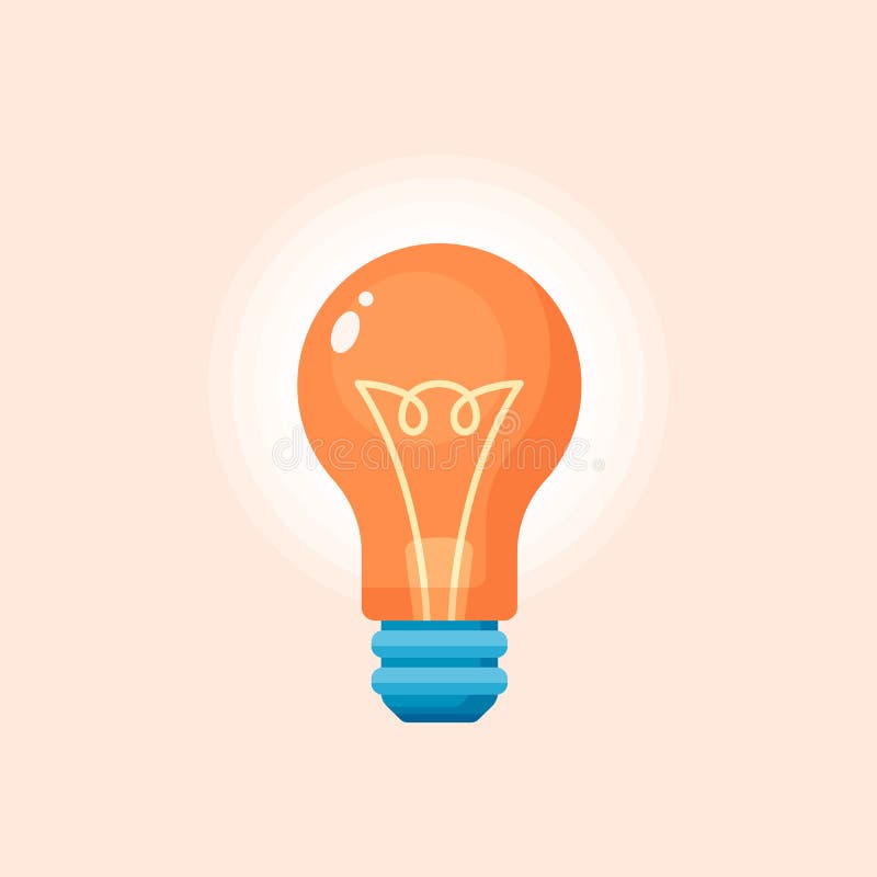 Light Bulb - Business Vector Icon, Long Shadow, Flat Design Stock ...