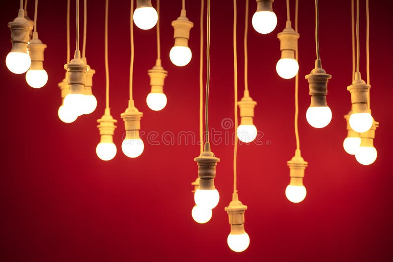 Down Light Ceiling Lamp White Clean Modern Stock Photo - Image of ...