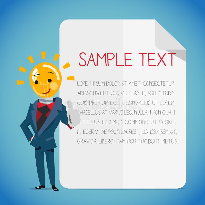 Light Bulb Character Design of Idea Thinking, Creative Thinking Stock ...