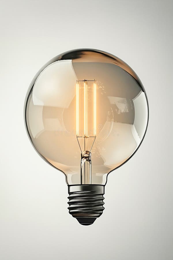 A Light Bulb with a Clear Glass Bulb. Generative AI Stock Image - Image ...