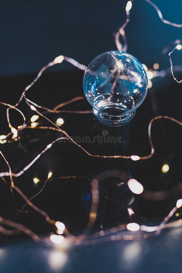 Light Bulb on Clipboard with String Lights,new Ideas at Work Stock ...