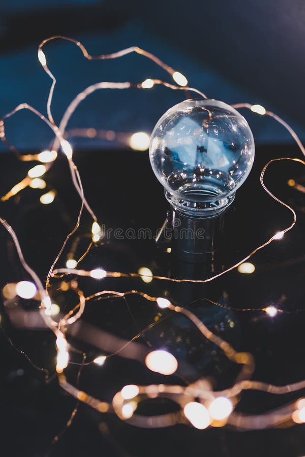 Light Bulb on Clipboard with String Lights,new Ideas at Work Stock ...