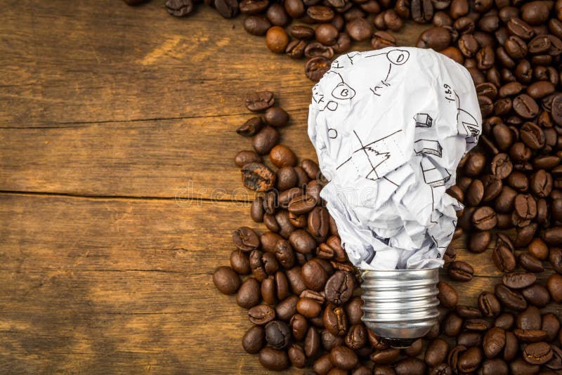 Light bulb stock image. Image of bulb, coffeetree, black - 42634133