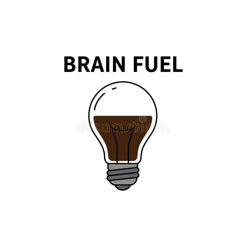 Vector Light Bulb and Brain Icon Stock Vector - Illustration of ...