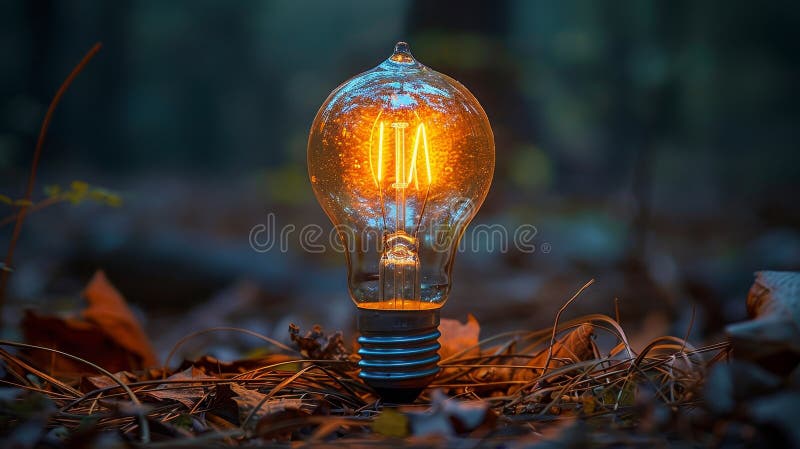 A Light Bulb Comes To Mind, an Idea Stock Image - Image of process ...
