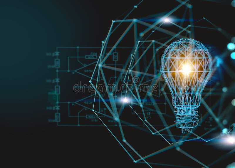 Light Bulb and Concept of Ideas and Technological Advances Stock ...