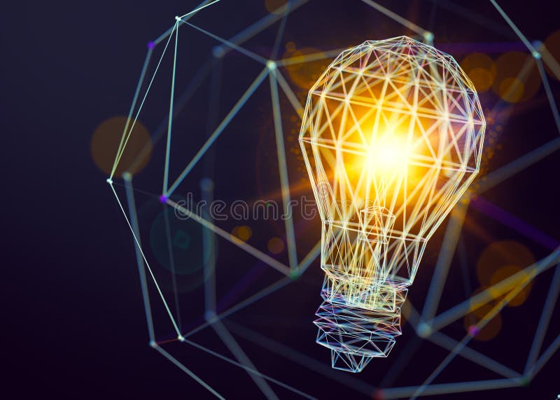 Light Bulb and Concept of Ideas and Technological Advances Stock ...