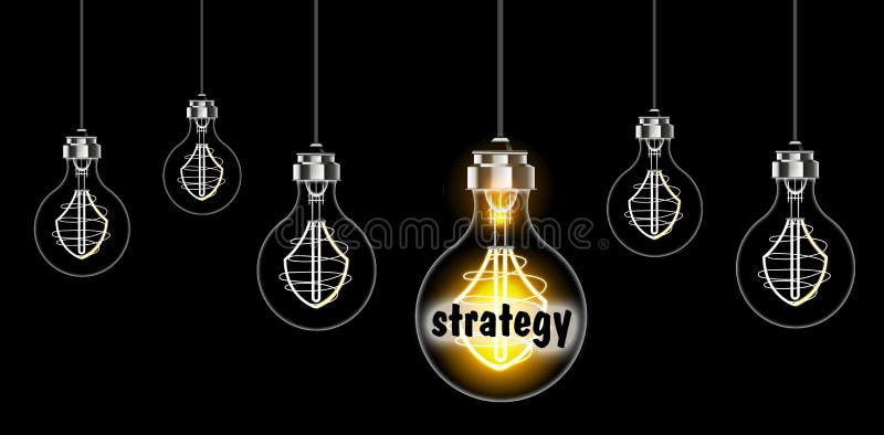 Light Bulb Concept of Storytelling on Black Background Stock ...