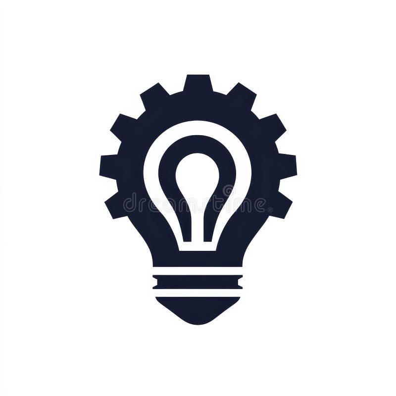 A Light Bulb that Contains a Gear and Emits Light is a Symbol of ...