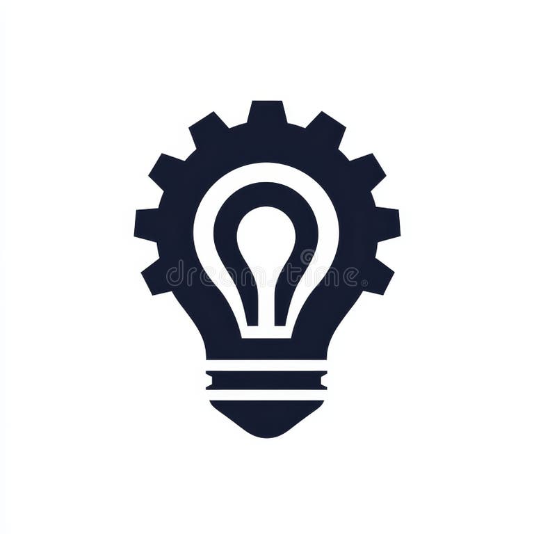 A Light Bulb that Contains a Gear and Emits Light is a Symbol of ...