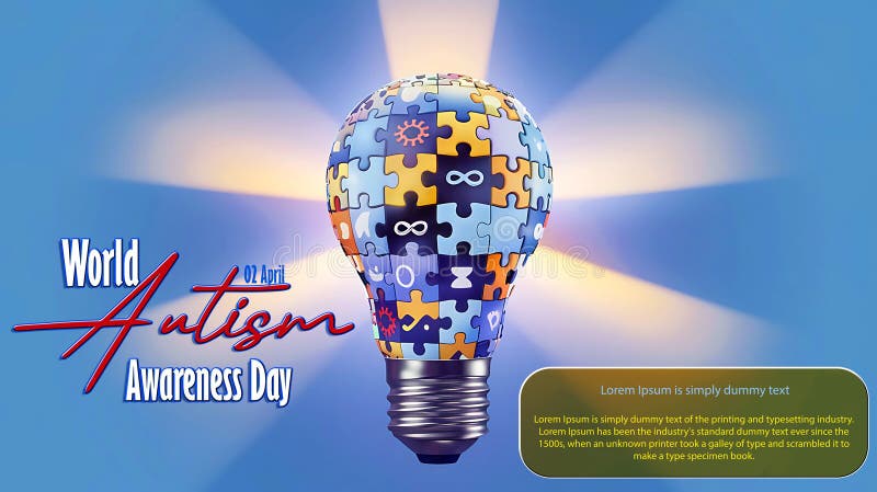 Creative Light Bulb Idea Concept for Autism Awareness S Stock ...