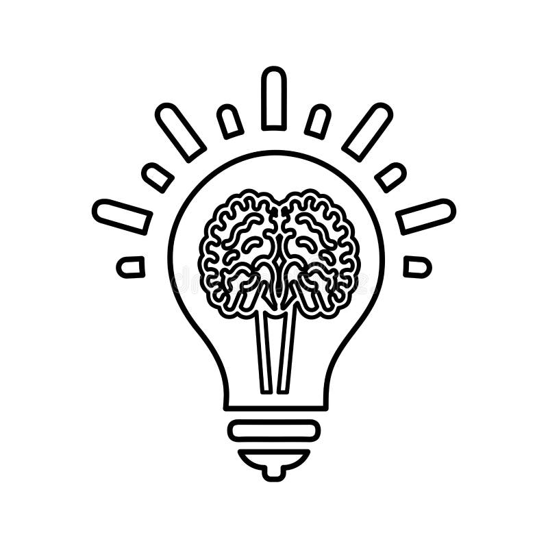 Light Bulb, Creative, Creativity Icon. Blue Vector Sketch Stock Vector ...