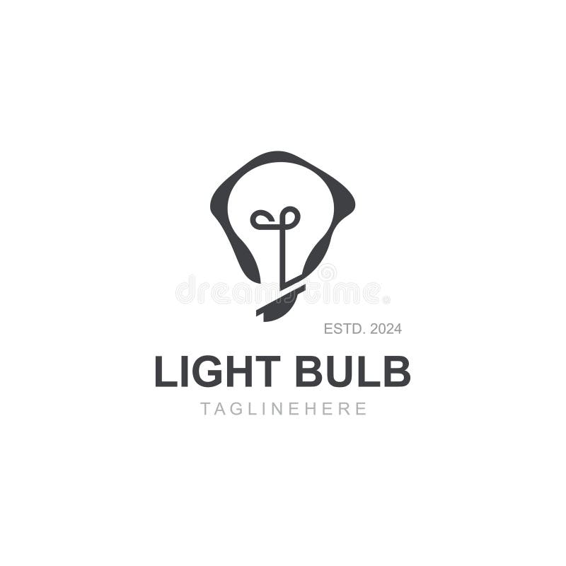 Light Bulb Creative Lamp Logo Icon and Business Design Bulb Digital ...