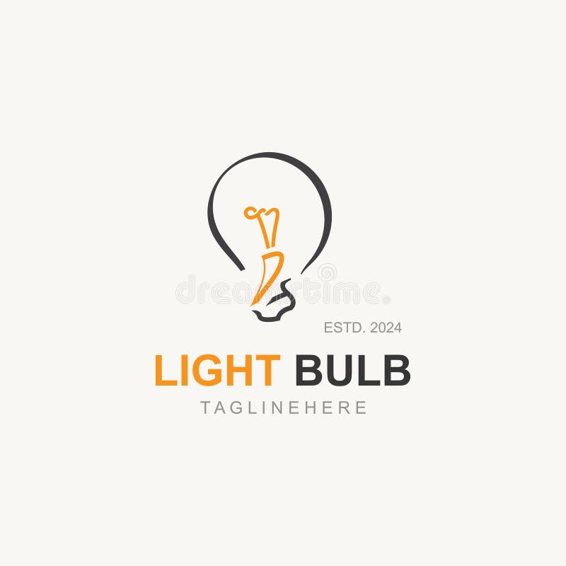 Light Bulb Creative Lamp Logo Icon and Business Design Bulb Digital ...