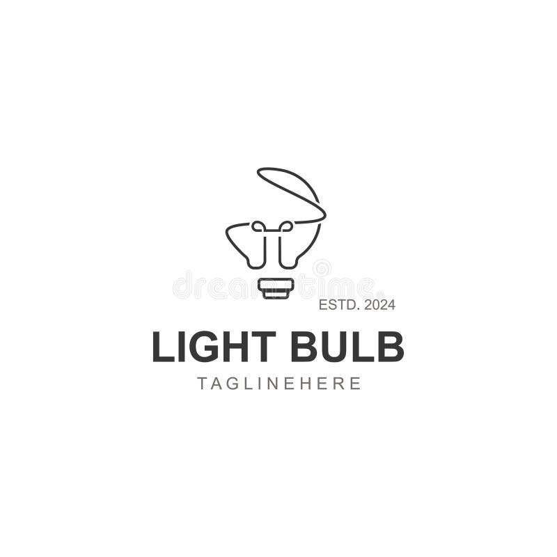 Light Bulb Creative Lamp Logo Icon and Business Design Bulb Digital ...