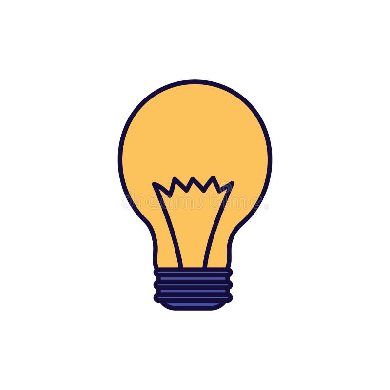 Light Bulb Creativity Idea Learning Online Icon Stock Vector ...