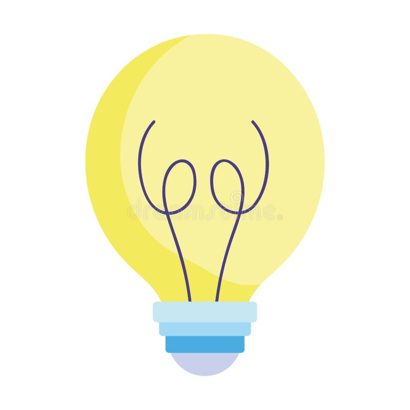 Light Bulb Creativity and Innovation Isolated Icon Design Stock Vector ...