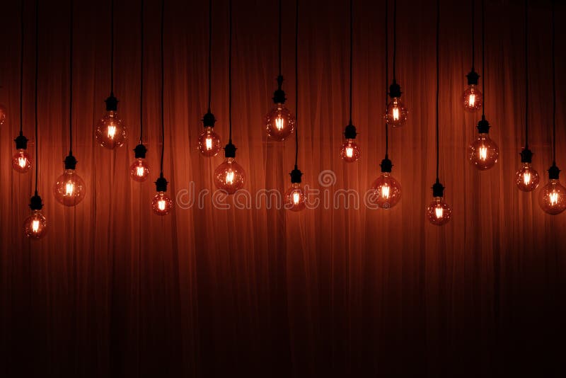 Light Bulb on a Dark Background. Space for Your Task or Message ...