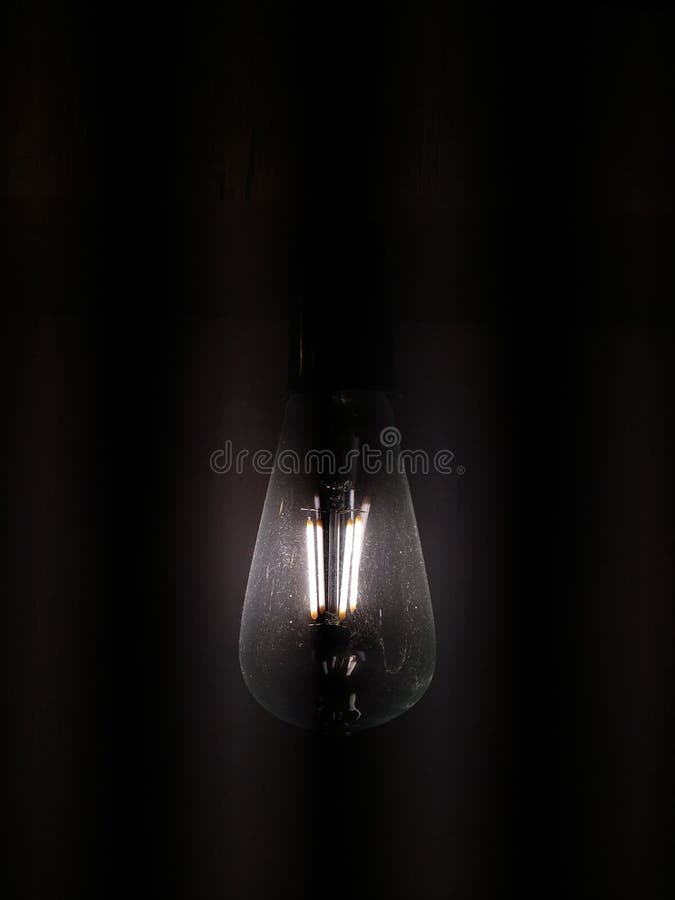 Light bulb stock image. Image of electrical, dark, idea - 162693231