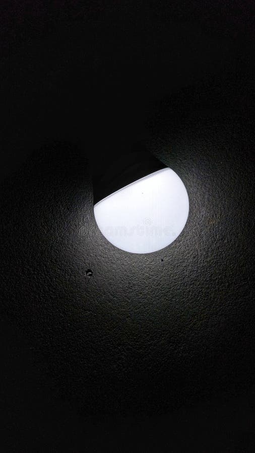 A Light Bulb at Dark Place. is a Symbol of Mind an Ideas Stock Photo ...