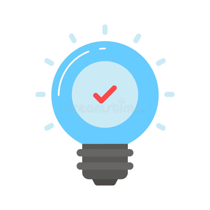 Light Bulb Denoting Concept of Idea Vector, Editable Icon Stock Vector ...