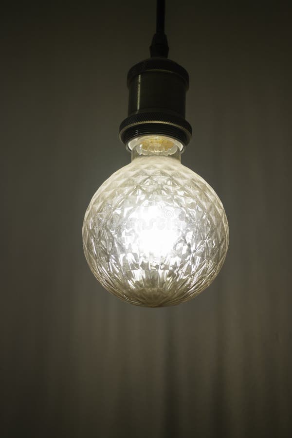 Light Bulb Design for Minimal Room Style Stock Photo - Image of retro ...