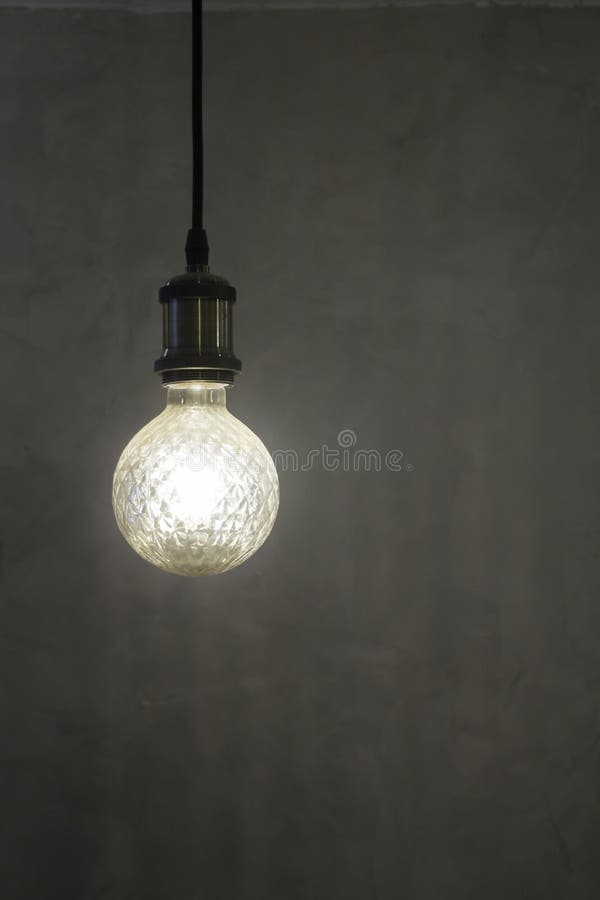 Light Bulb Design for Minimal Room Style Stock Image - Image of light ...