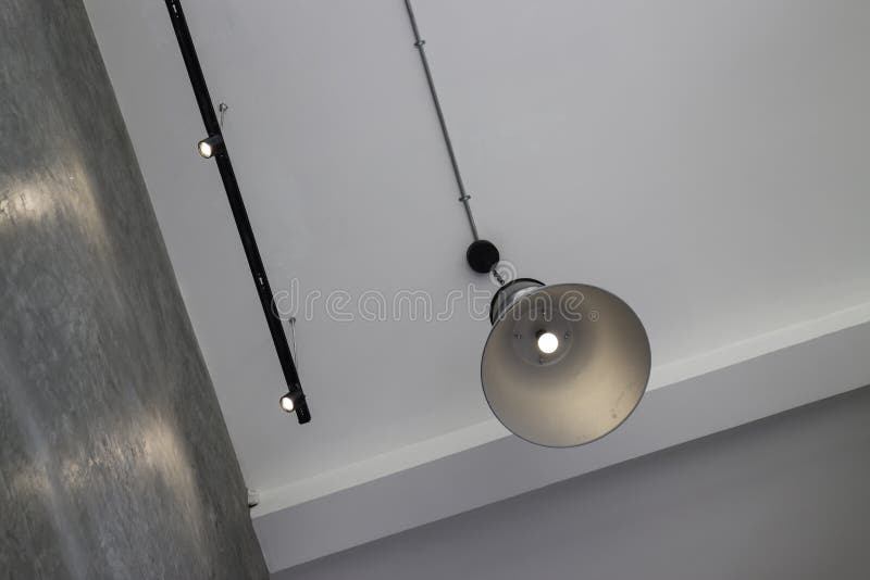 Light Bulb Design for Minimal Room Style Stock Photo - Image of copy ...