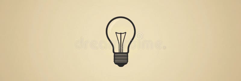 Light Bulb Design with a Simple and Modern Aesthetic on a Subtle ...