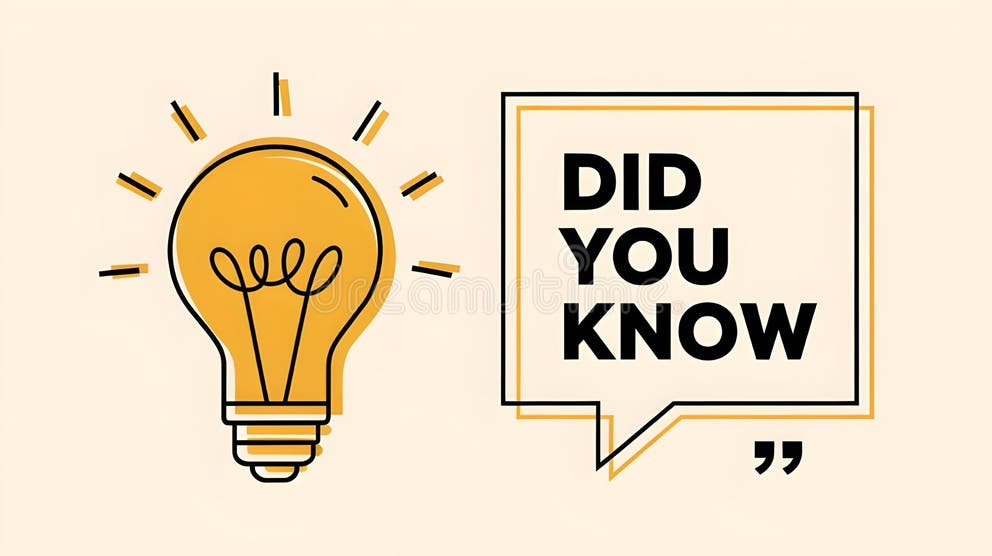 Did You Know Graphic Stock Illustrations – 1,488 Did You Know Graphic ...