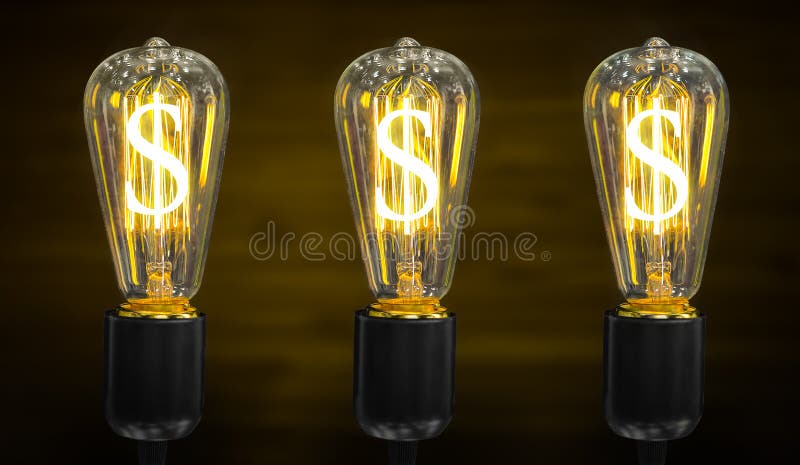 Light Bulb With Pound Sterling Symbol. Stock Image - Image of challenge ...