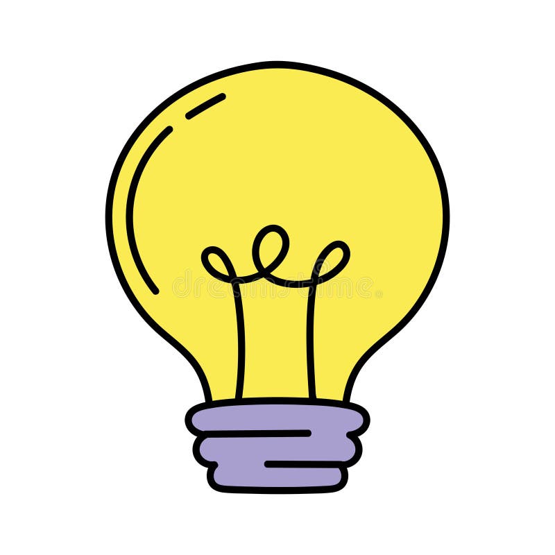 Light Bulb Education Doodle Stock Vector - Illustration of isolated ...