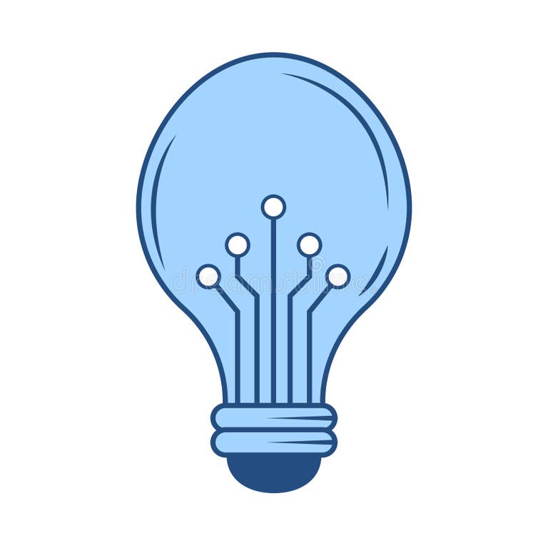 Light Bulb Electronic System Stock Vector - Illustration of electrical ...