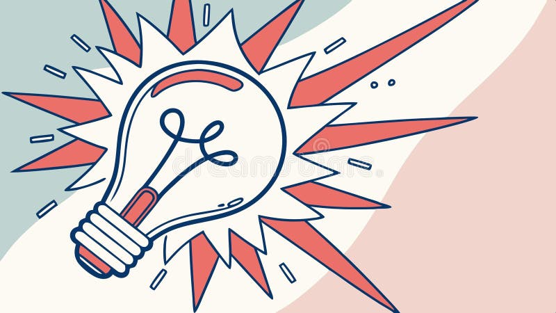 Light Bulb with Rays Vector, Innovation and Bright Idea Concept Vector ...