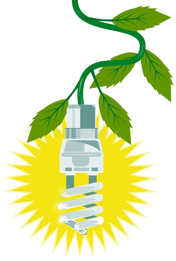 Light Bulb Energy Saving Symbol Stock Vector - Illustration of icon ...