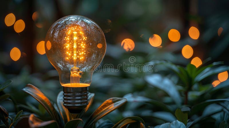 Glowing Face Inside Light Bulb Stock Photo - Image of warm, whimsical ...
