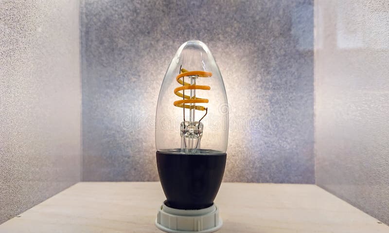 Light bulb with filament stock image. Image of home - 254489293