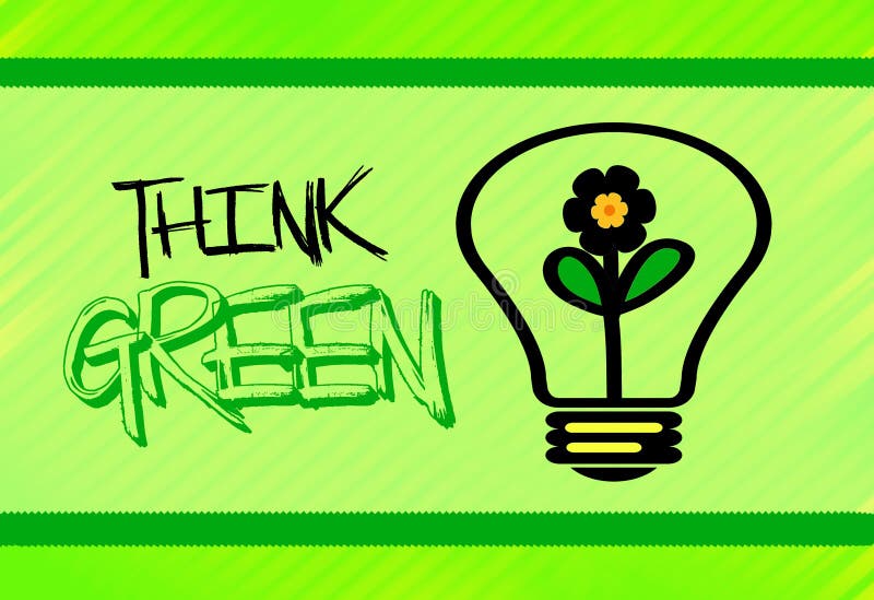 Think green stock illustration. Illustration of think - 29855088
