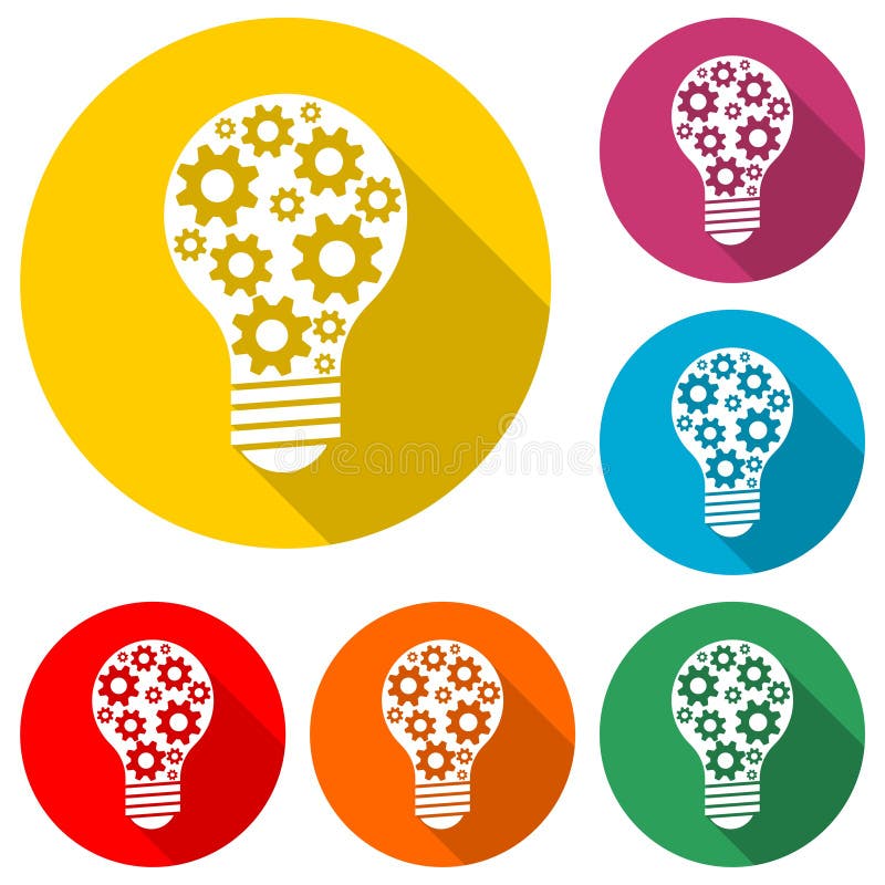 Lightbulb Gears Icon Stock Illustrations – 1,036 Lightbulb Gears Icon ...
