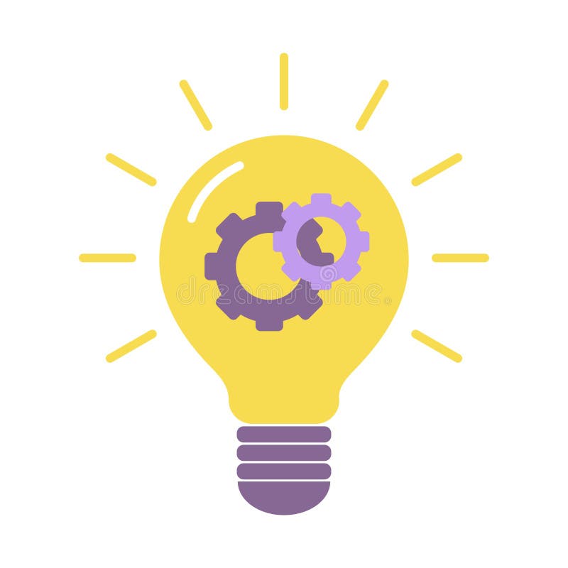 Lightbulb Gears Icon Stock Illustrations – 1,036 Lightbulb Gears Icon ...